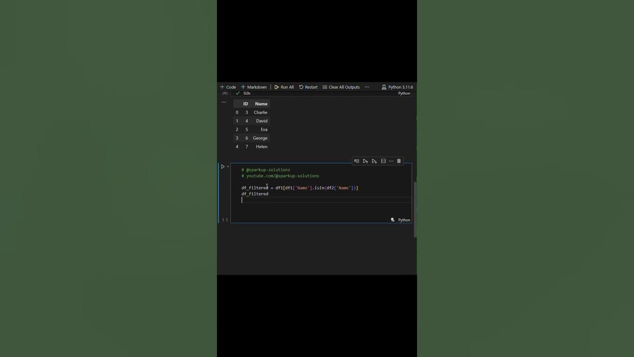 Pandas .isin( ) #coding #codinglife - YouTube