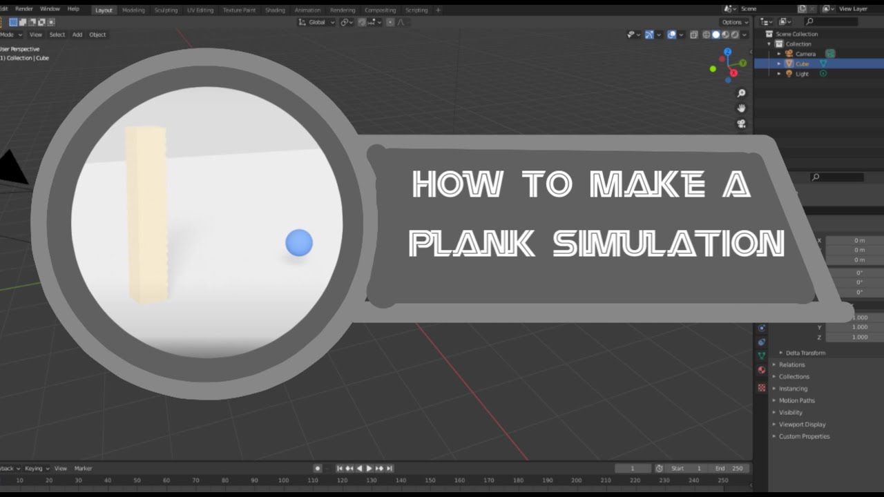 Blender Tutorial: How To Make A Plank Simulation In Blender - YouTube