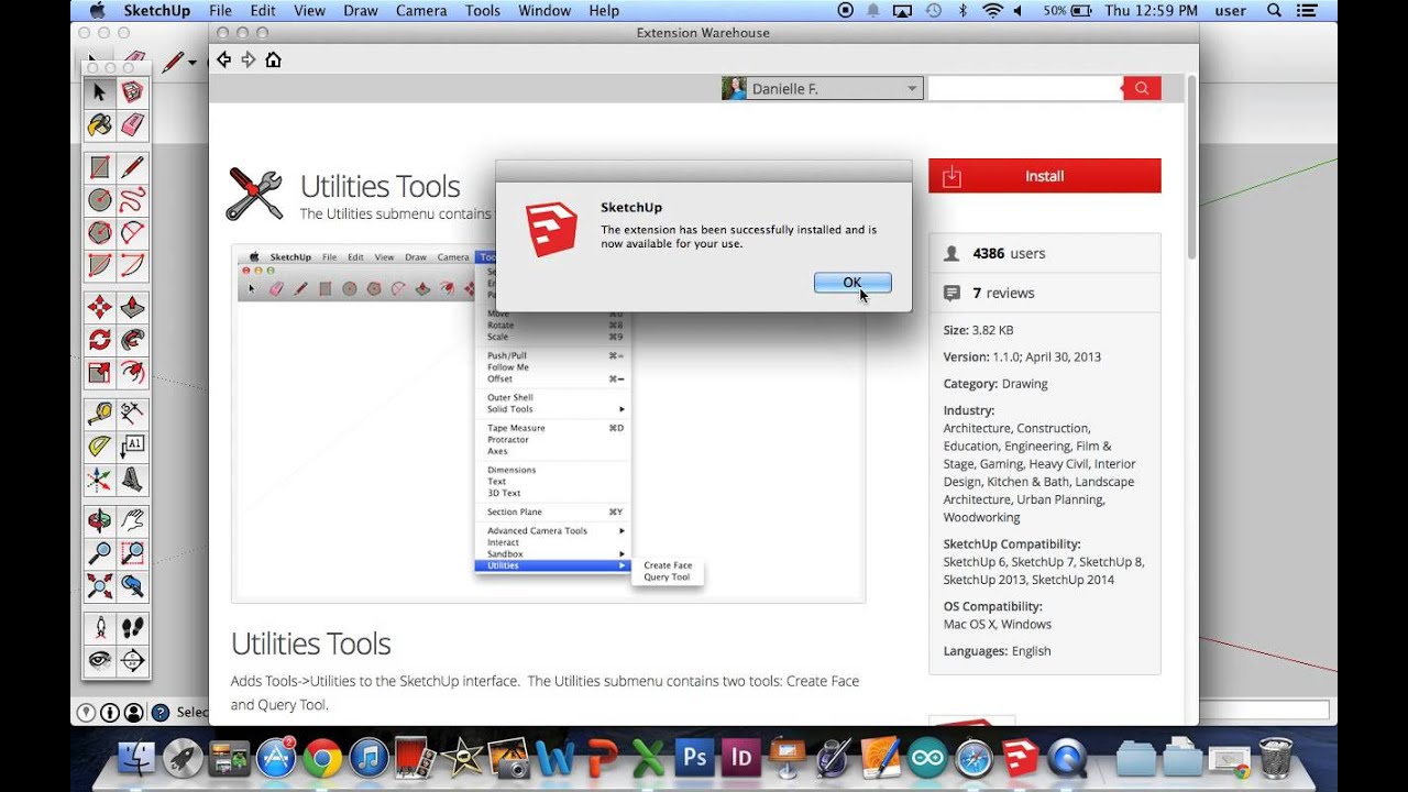 Utilities SketckUp tool - YouTube