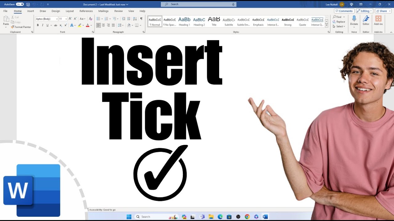 How To Insert A Tick (Checkbox) In Word - MAC - YouTube