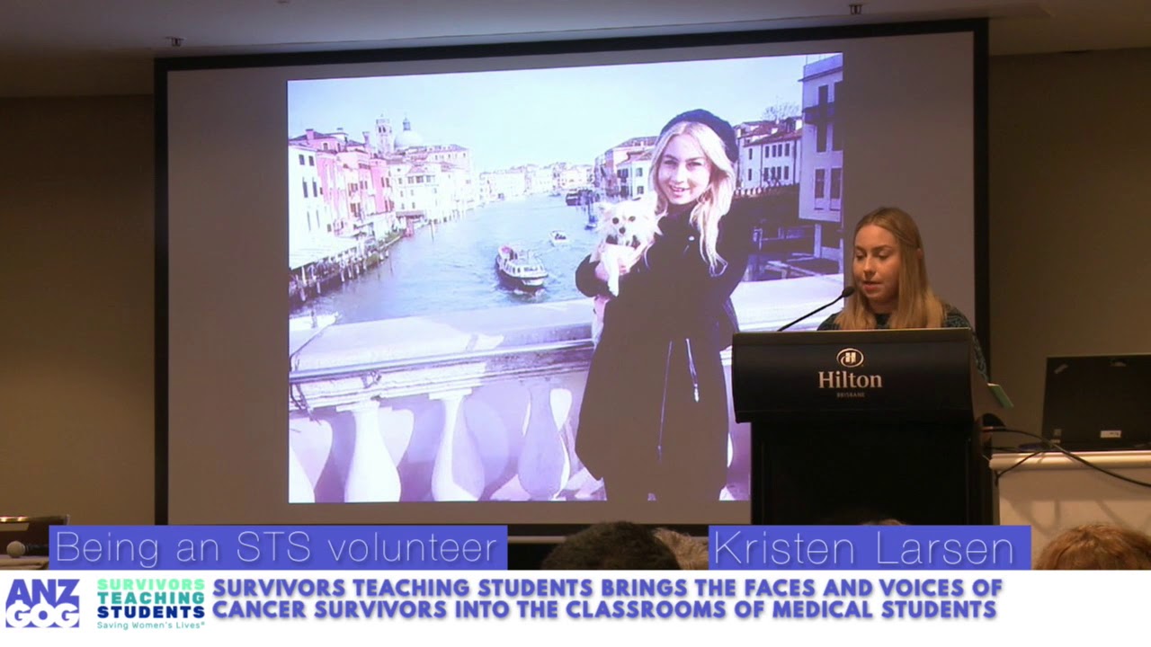 Kristin Larsen sharing her story about Ovarian Cancer - YouTube