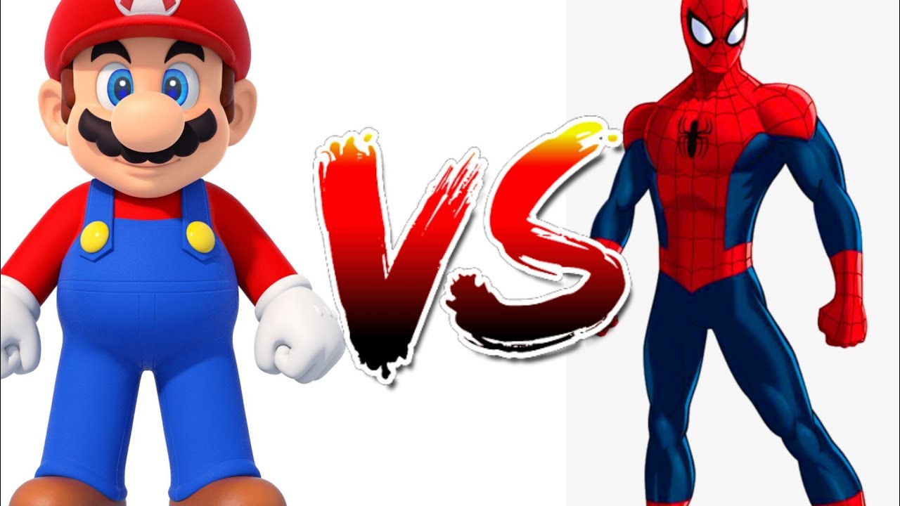 Mario Vs Spider-Man Epoc Fight - YouTube