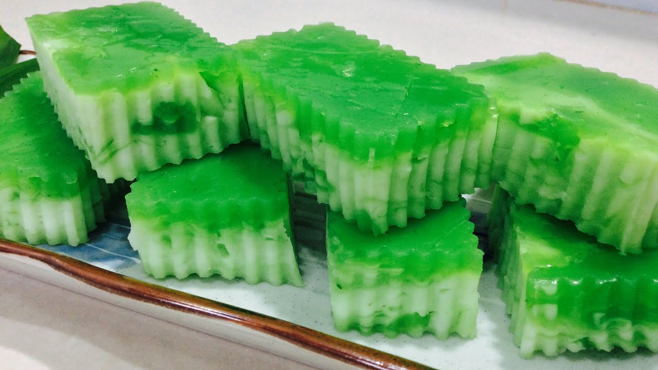 Marble Jade Kuih | Kuih Talam Jade - YouTube