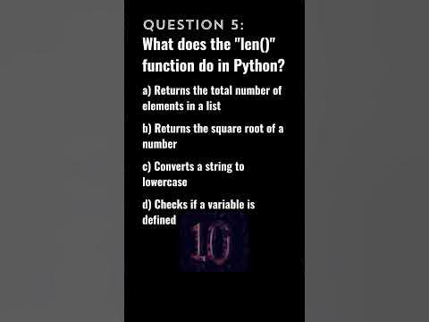 Python Qn. 5 | Python Questions and Answers | Tech NS Arena #programmingquiz - YouTube