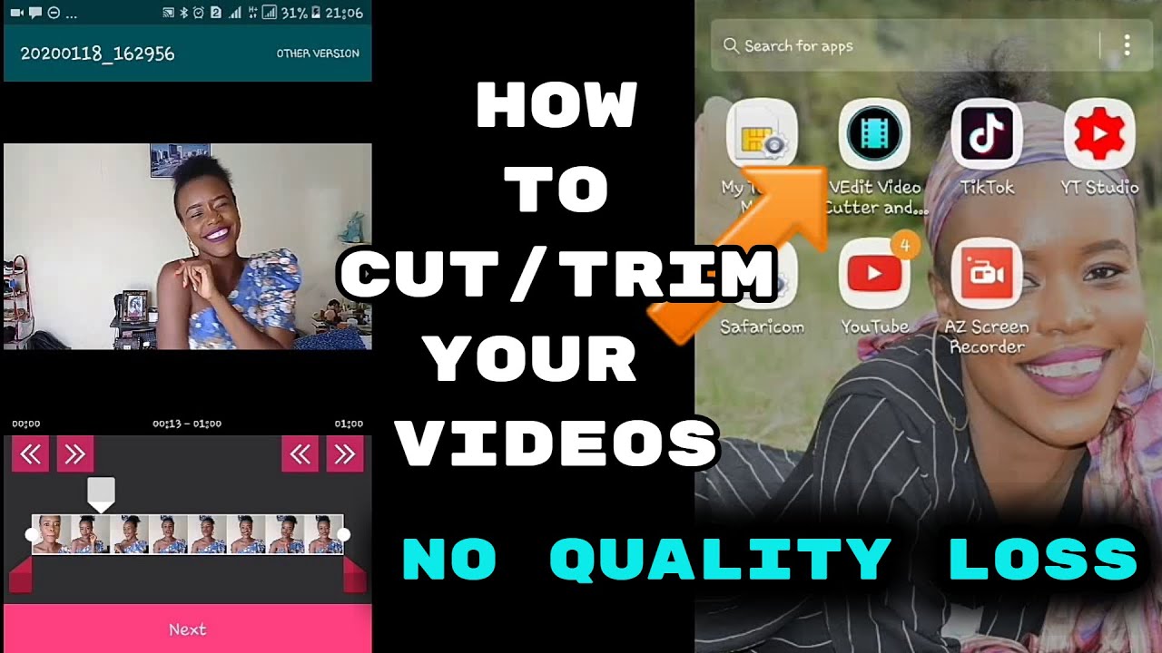 HOW TO EDIT VIDEOS ON YOUR ANDROID PHONE//How to cut/trim video/VEDIT ...