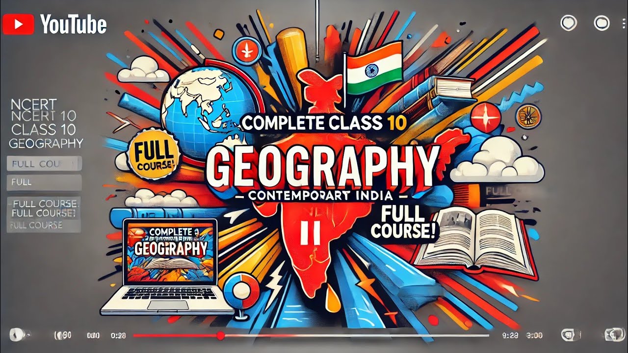 NCERT GEOGRAPHY CLASS 10TH COMPLETE 💯 MARROTHON CLASS @TTI161 - YouTube