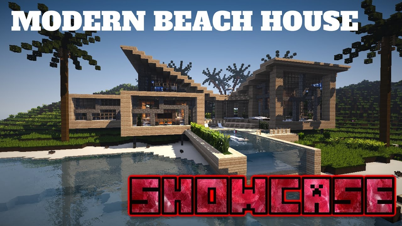 Minecraft : Modern Beach House - YouTube