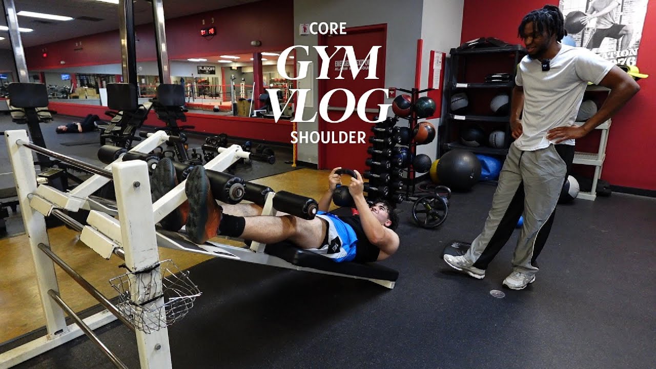 INTENSE GYM VLOG: Upper body & Core circuit - YouTube