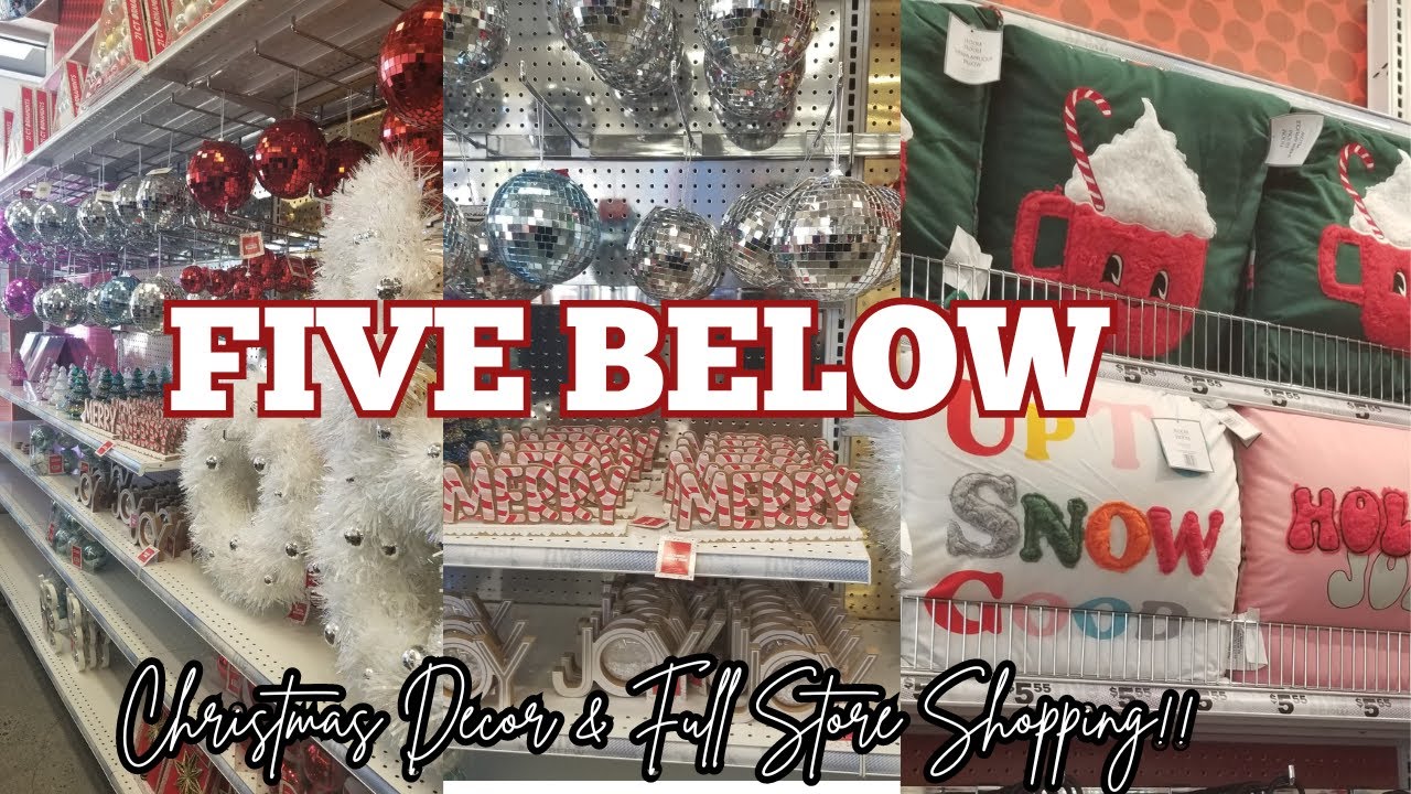 *NEW* FIVE BELOW CHRISTMAS SHOP WITH ME/ FIVE BELOW CHRISTMAS DECOR ...