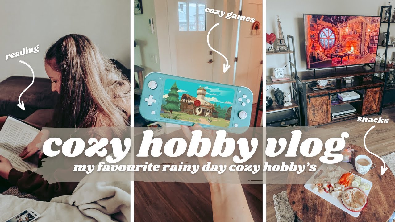 cozy hobby vlog📚| my favourite cozy games, journaling, baking & more🤎 ...