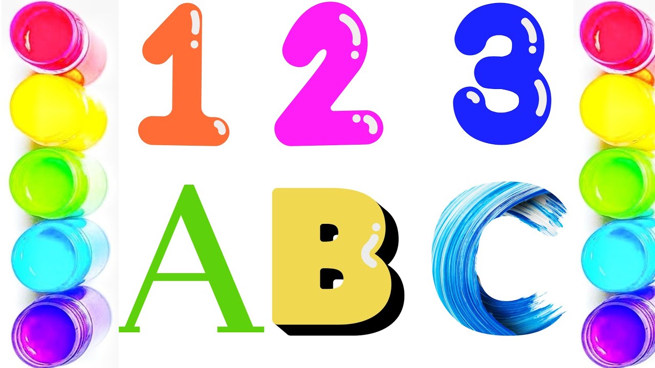 learning video one two three,numbers 123, alphabets ABC #numbers - YouTube