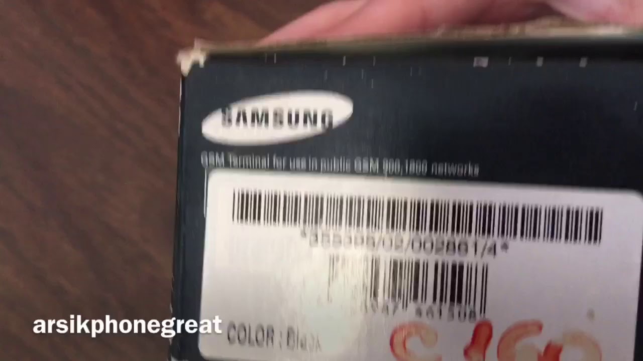 Samsung SGH-C160 - Original Box - YouTube