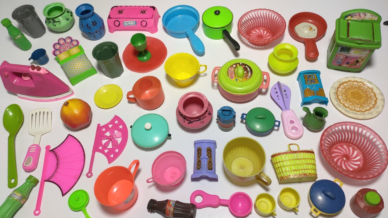 ASMR Unboxing plastic kitchen toy | miniature cooking toy |hello kitty ...