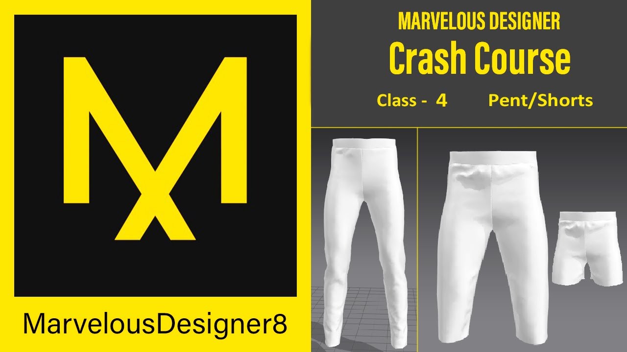 Creating Amazing Pent / Shorts with Marvelous Designer Tutorial - YouTube