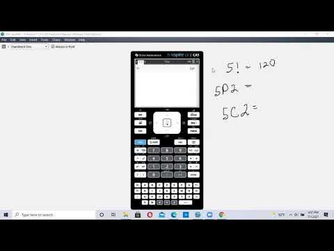 How to find Factorial, Permutations and Combinations using TI-Nspire Calculator section 4.4 ...