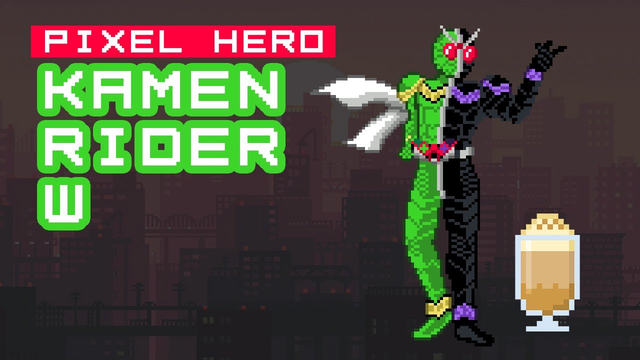 [ Pixel Art Timelapse ] PIXEL HERO - Kamen Rider W - YouTube