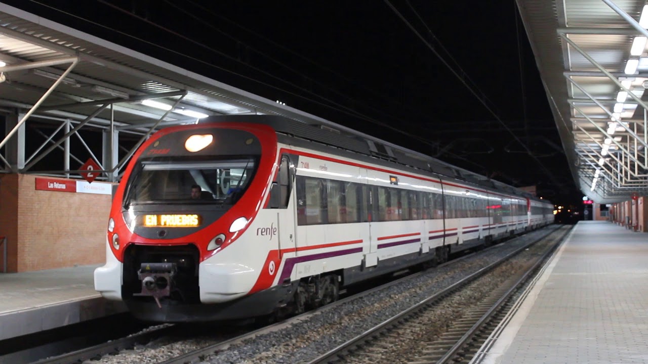 Trenes de renfe Civia 464 en pruebas linea C5 de cercanías Madrid - YouTube