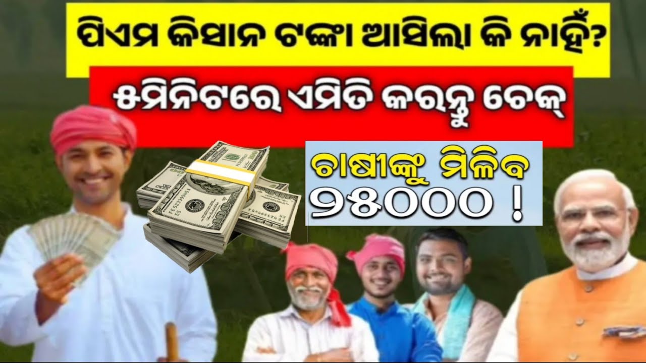 ଏମିତି କରିଲେ (pm kisan)ପିଏମ କିସାନ tanka Account kuଆସିବ ll pm kisan money ...