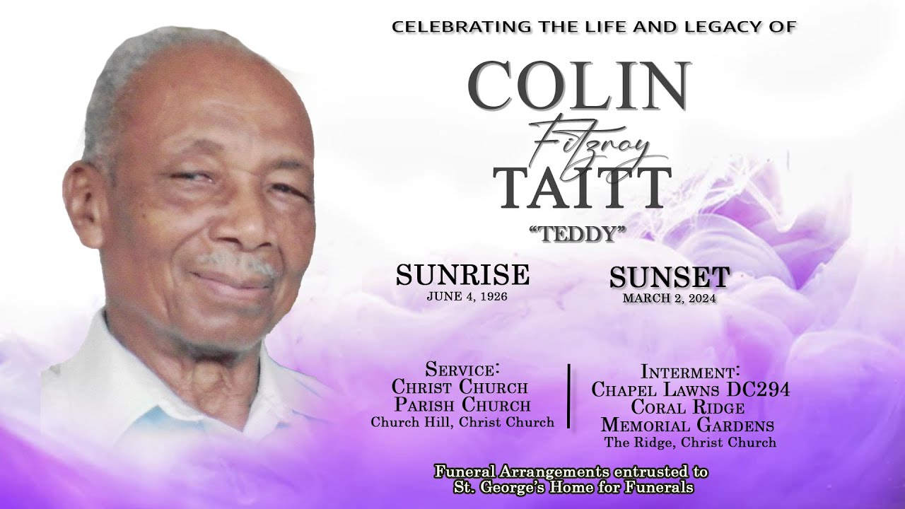 Celebrating the Life & Legacy of Colin Fitzroy Taitt - 'Teddy' - YouTube