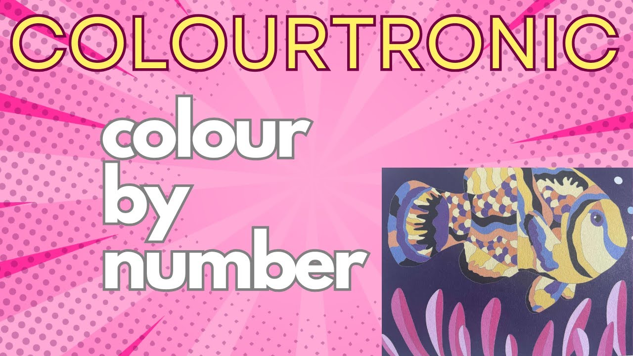 colourtronic colour by number clownfish color with me - YouTube