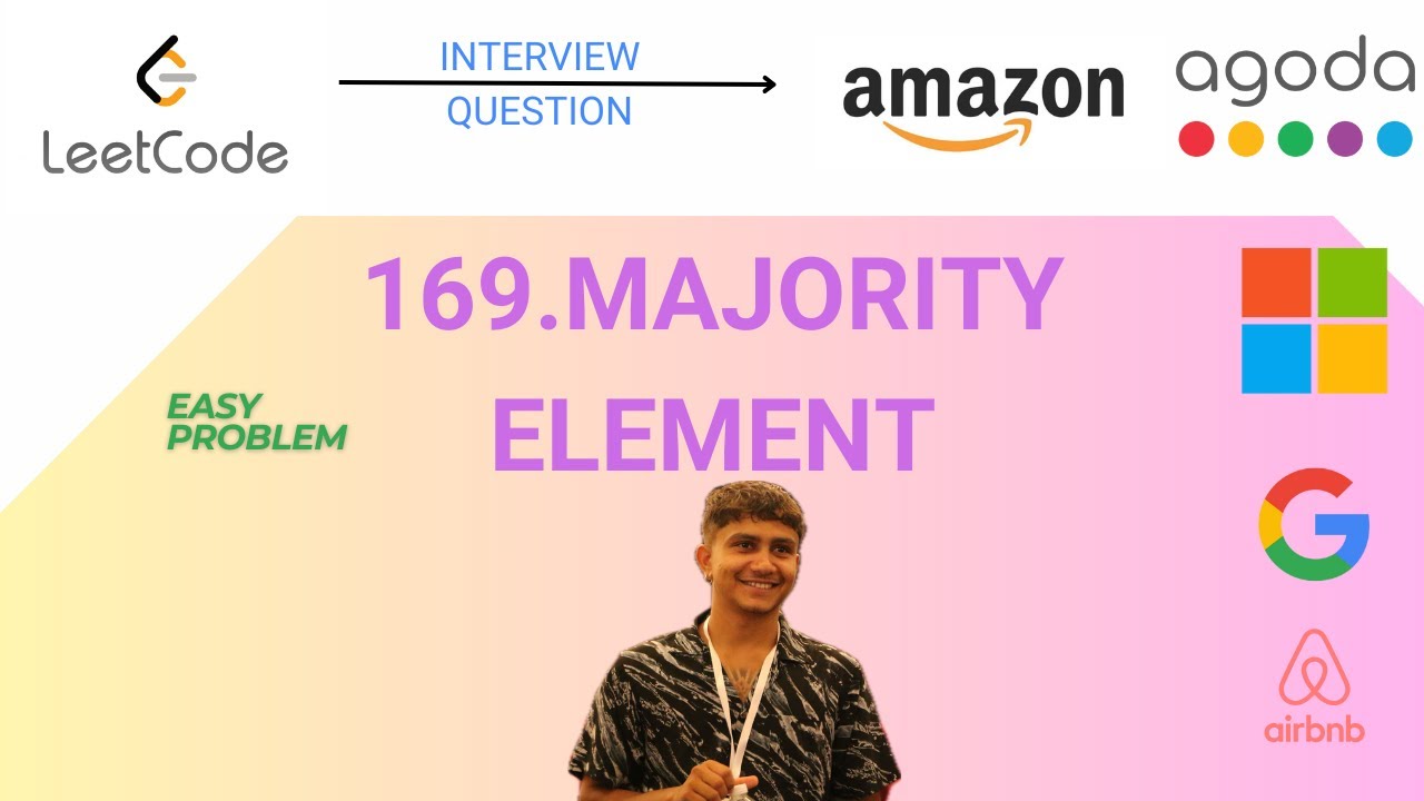 Leetcode Problem 169majority Element Explained In Java Youtube 1010