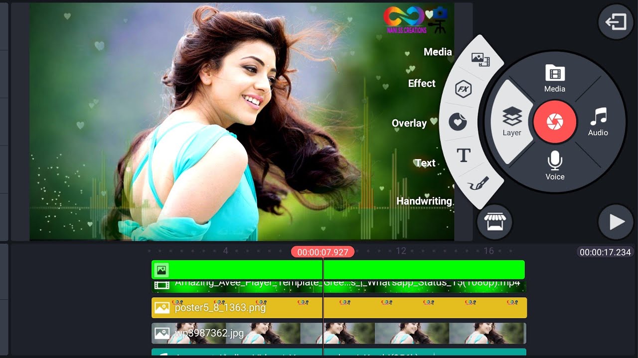 New trending Kinemaster editing || green screen template || wtsup ...