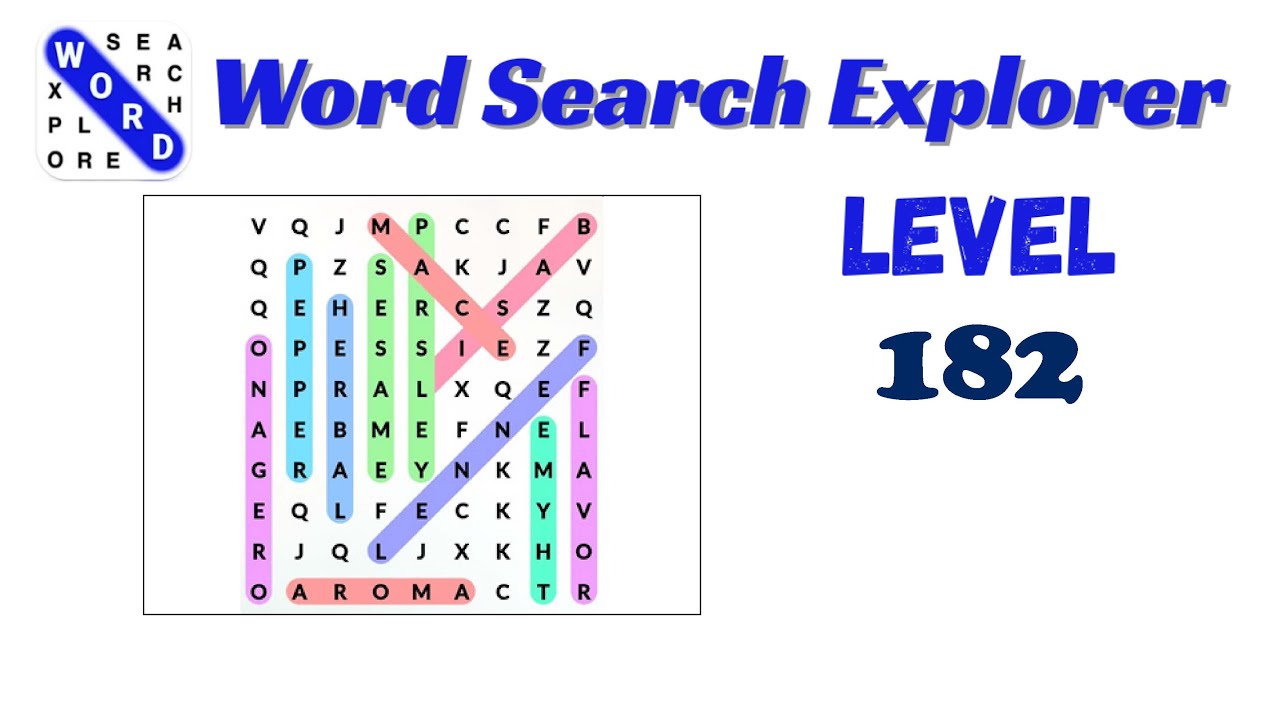 Word Search Explorer Level 182 Answer 🔍 | Step-by-Step Guide | Go ...