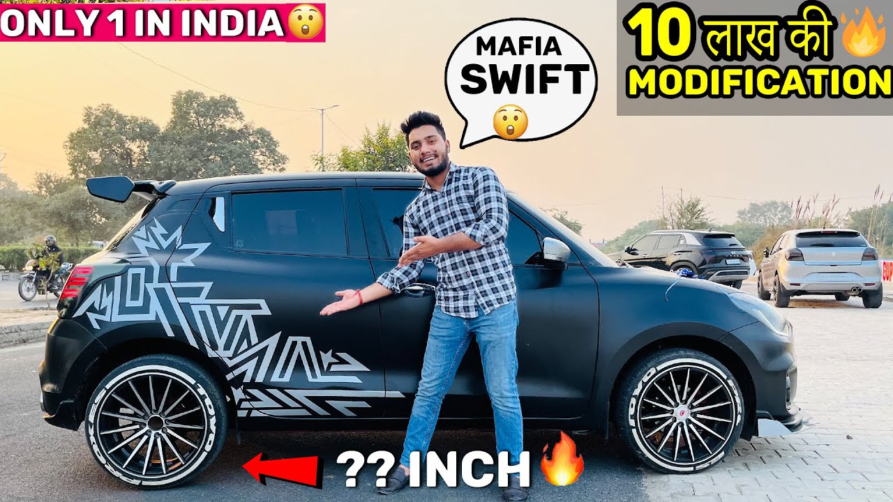 😱😍Black Mafia Swift 😱Satin Black wrap with Graphic | Sunroof |Loudest ...