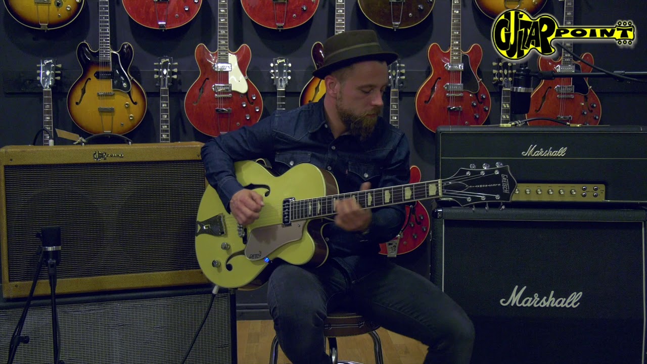 1956 Gretsch 6189 Streamliner - Bamboo Yellow / GuitarPoint Maintal ...