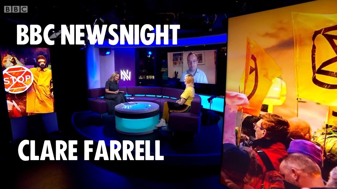 BBC Newsnight | Clare Farrell | 10 August 2021 | Extinction Rebellion ...