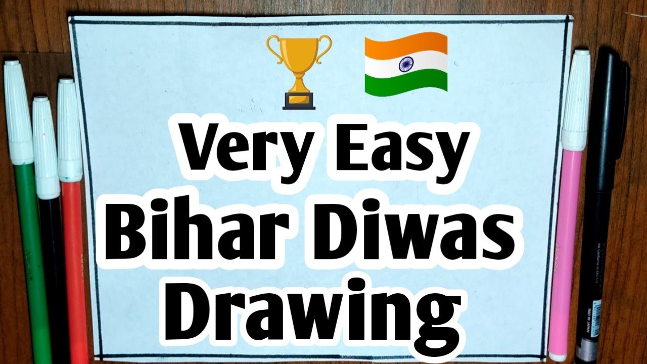 Bihar Diwas | How To Create drawing of Bihar Diwas | Bihar ke Famous ...