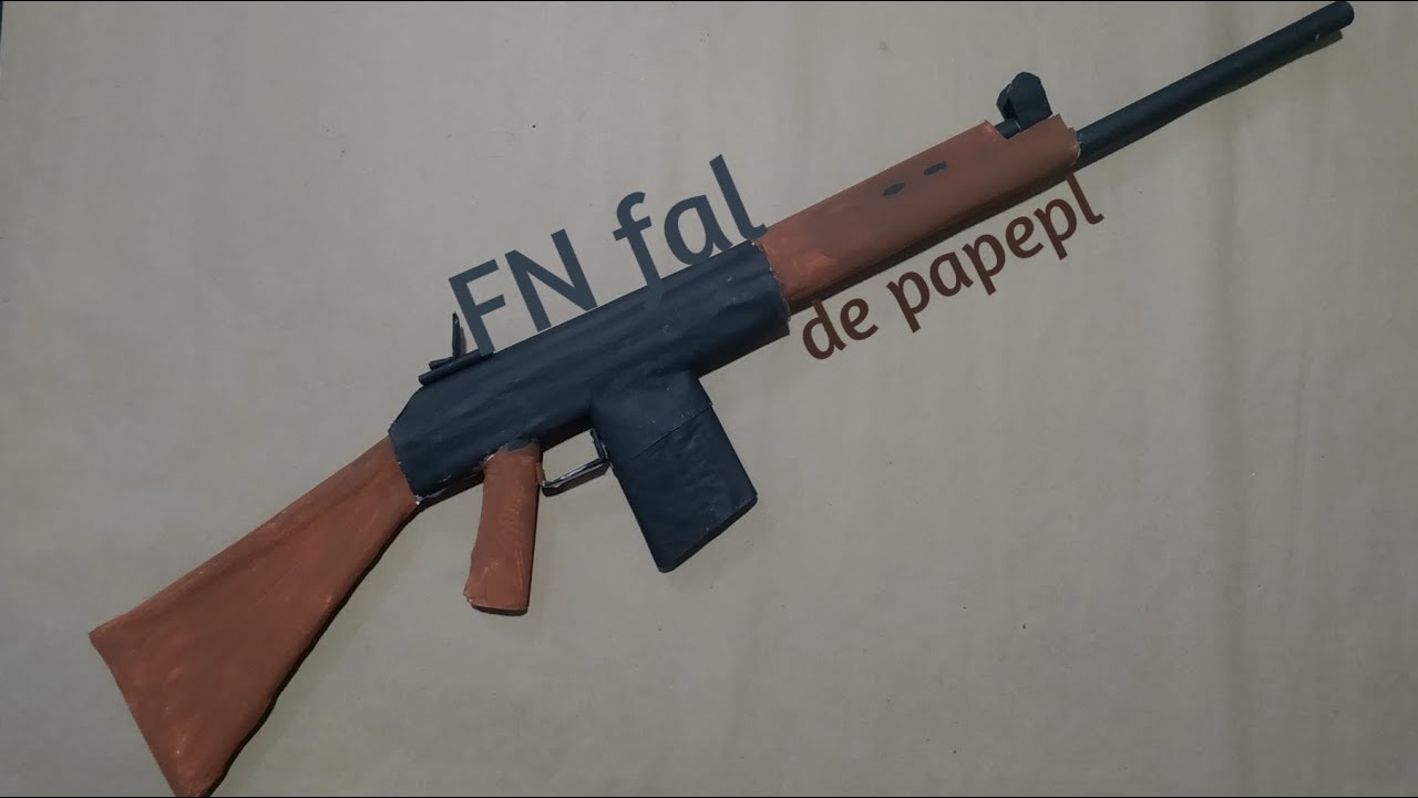 Como hacer una FN fal de papel - YouTube