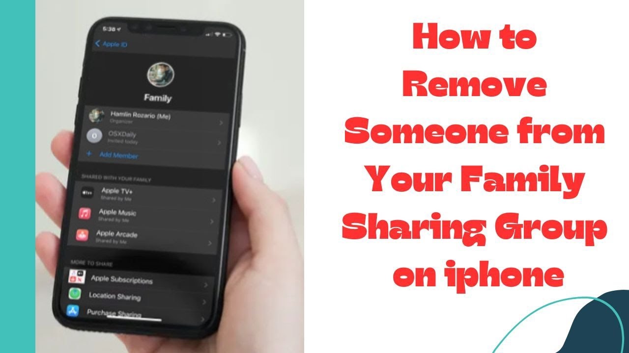 How to Remove Someone from Your Family Sharing Group on iphone - YouTube