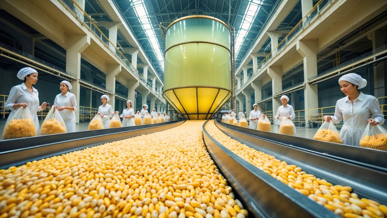 Shocking Process Behind CORN SYRUP Production - YouTube