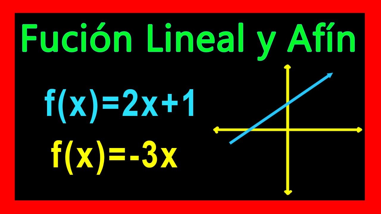 👉 Funcion Lineal y Afin Graficar Funcion Lineal y Afin - YouTube