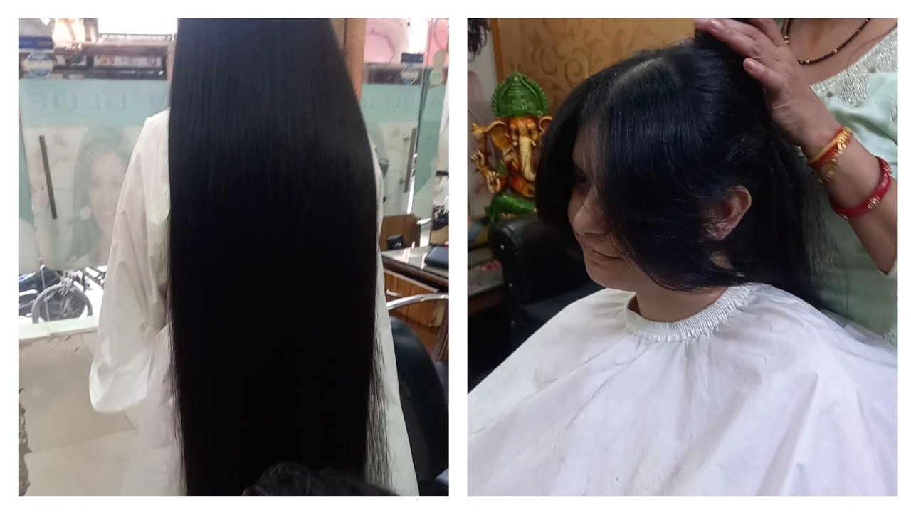 💇‍♀️💇‍♀️She wanted to cut her long hair short but her mother did not ...