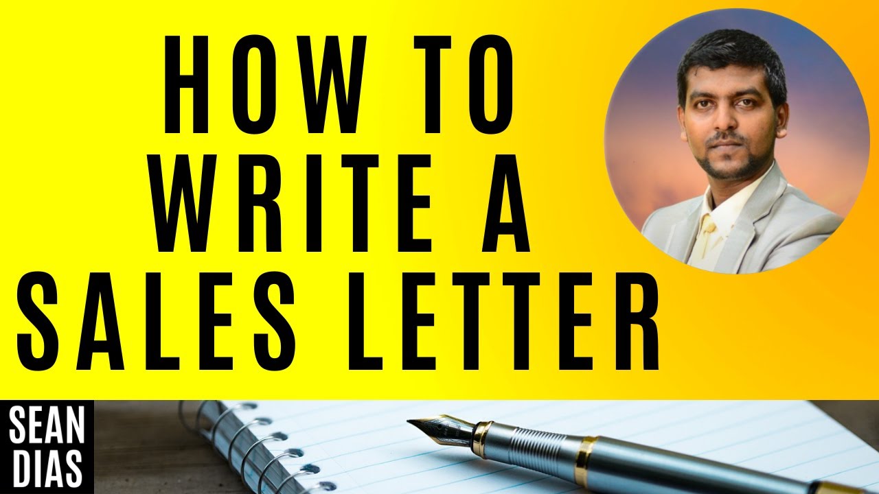 How To Write A Sales Letter - YouTube