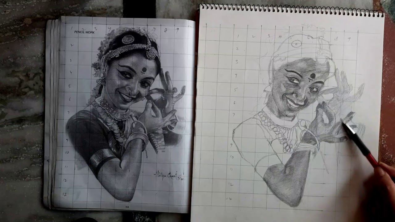 Classical Pencil Sketch Portrait || - YouTube