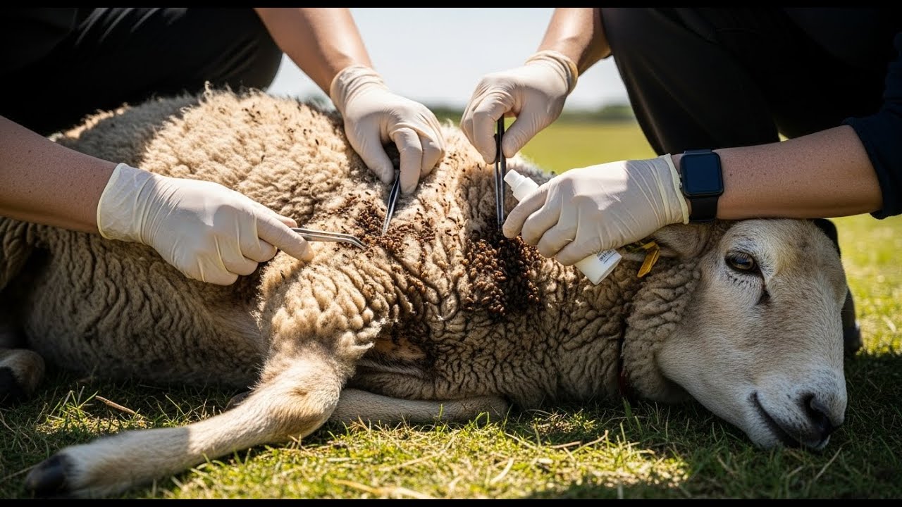 Sheep Found Covered in Maggots… What Rescuers Did Next Will Shock You ...