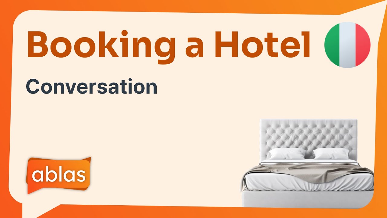 Booking a Hotel | Italian Conversation with English Translation - YouTube