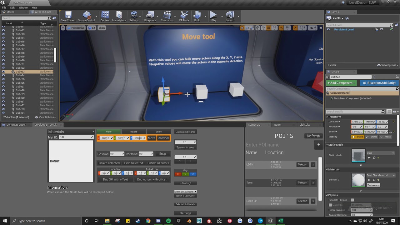 Level Design Tool Kit - Bite Size: 05 (Move, Rotate & Scale Tool) - YouTube