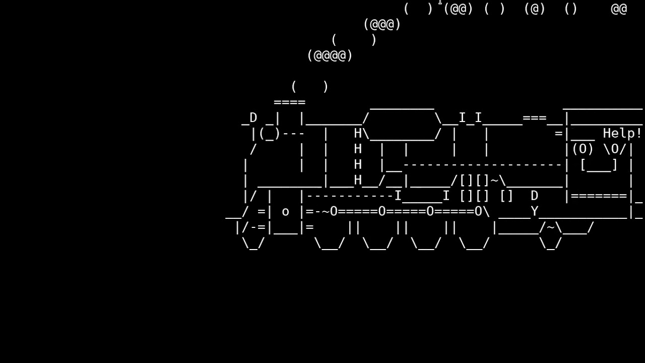 sl: display animated steam locomotive in the terminal - YouTube