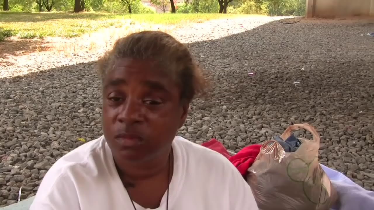Vickie lived under a bridge homeless in Atlanta - YouTube