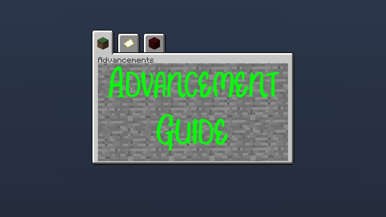 Minecraft Advancement Guide | We Need To Go Deeper - YouTube