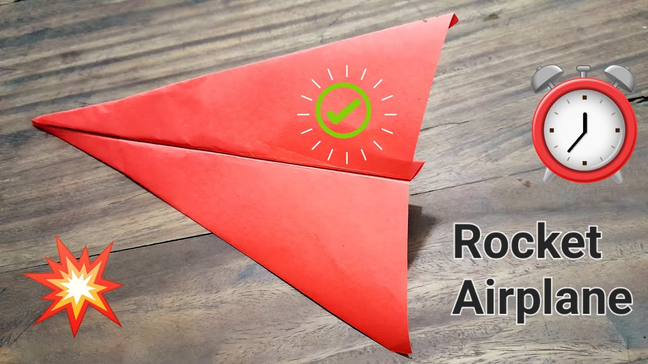 How to make a rocket paper plane - YouTube