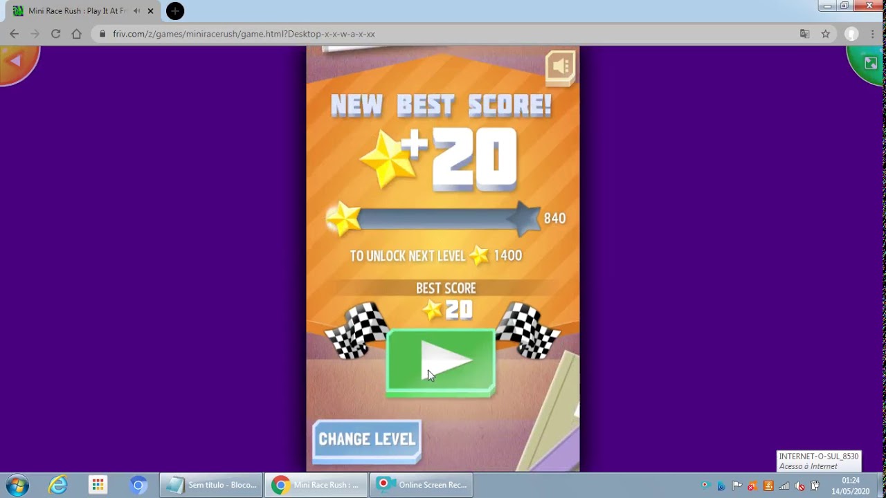 Terceiro video do jogo Mini Race Rush. - YouTube