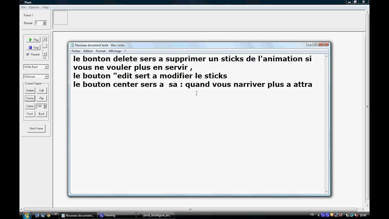 tutoriel pivot sticks animator 2012 - YouTube