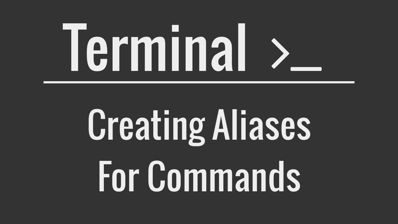 Linuxmac Terminal Tutorial Creating Aliases For Commands Youtube