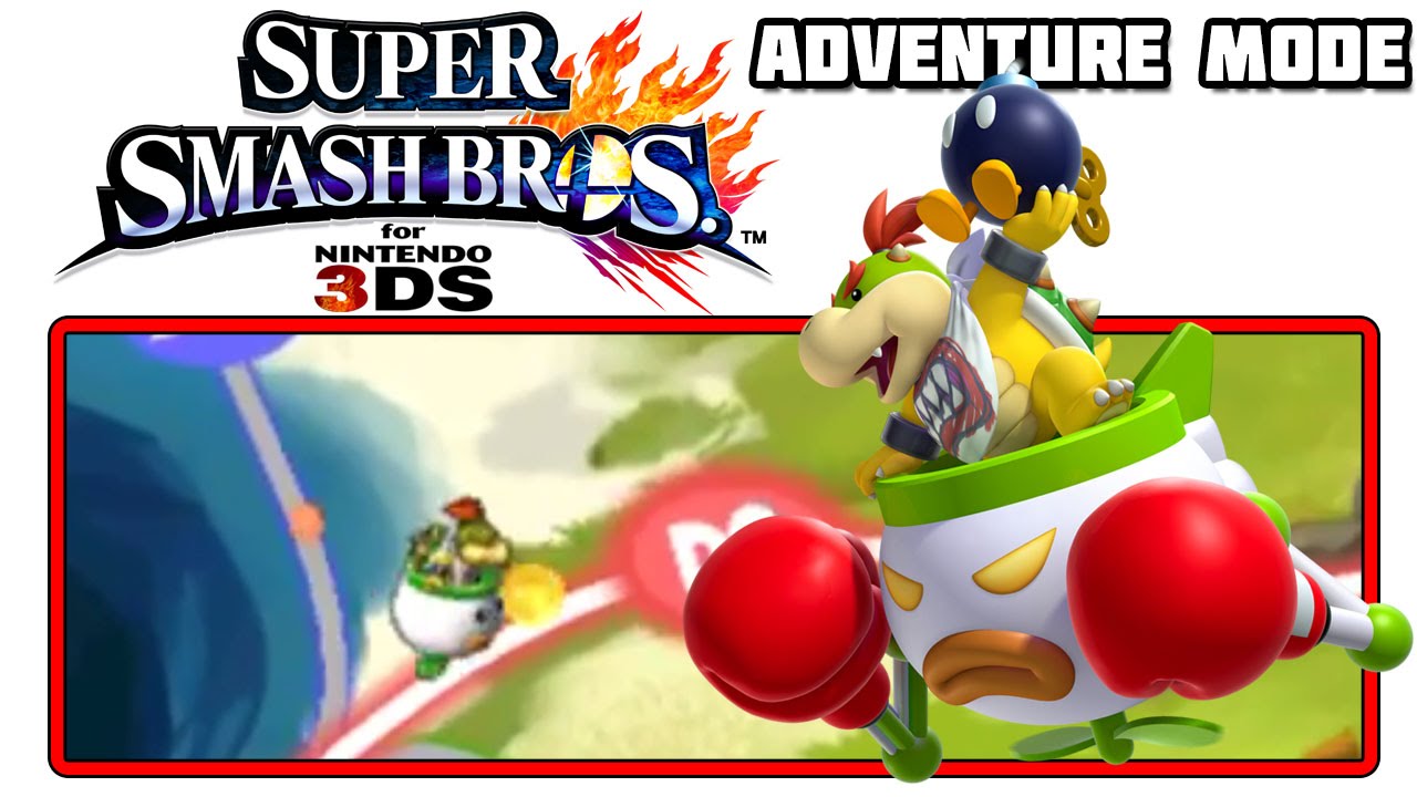 Super Smash Bros For 3DS: Adventure Mode - Bowser Junior Secret ...