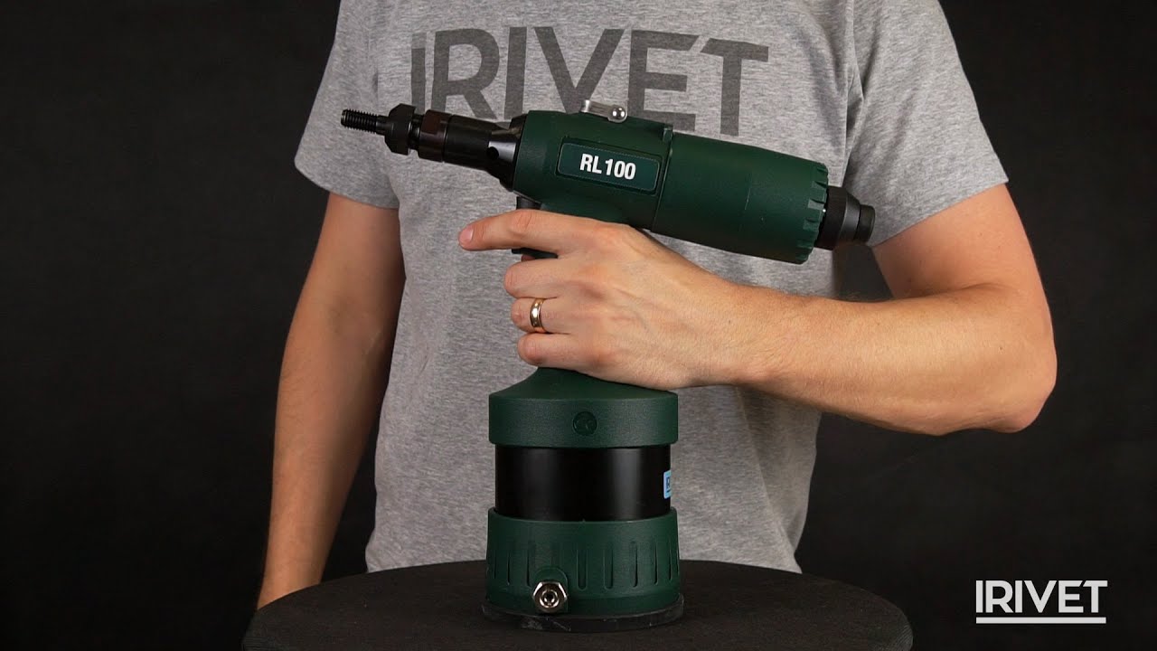 Пневмо-гидравлический заклёпочник для резьбовых заклёпок RIVETEC RL 100 ...